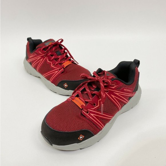 Merrell | Shoes | New Merrell Work Safety Toe Red Comfort Base Shoes ...